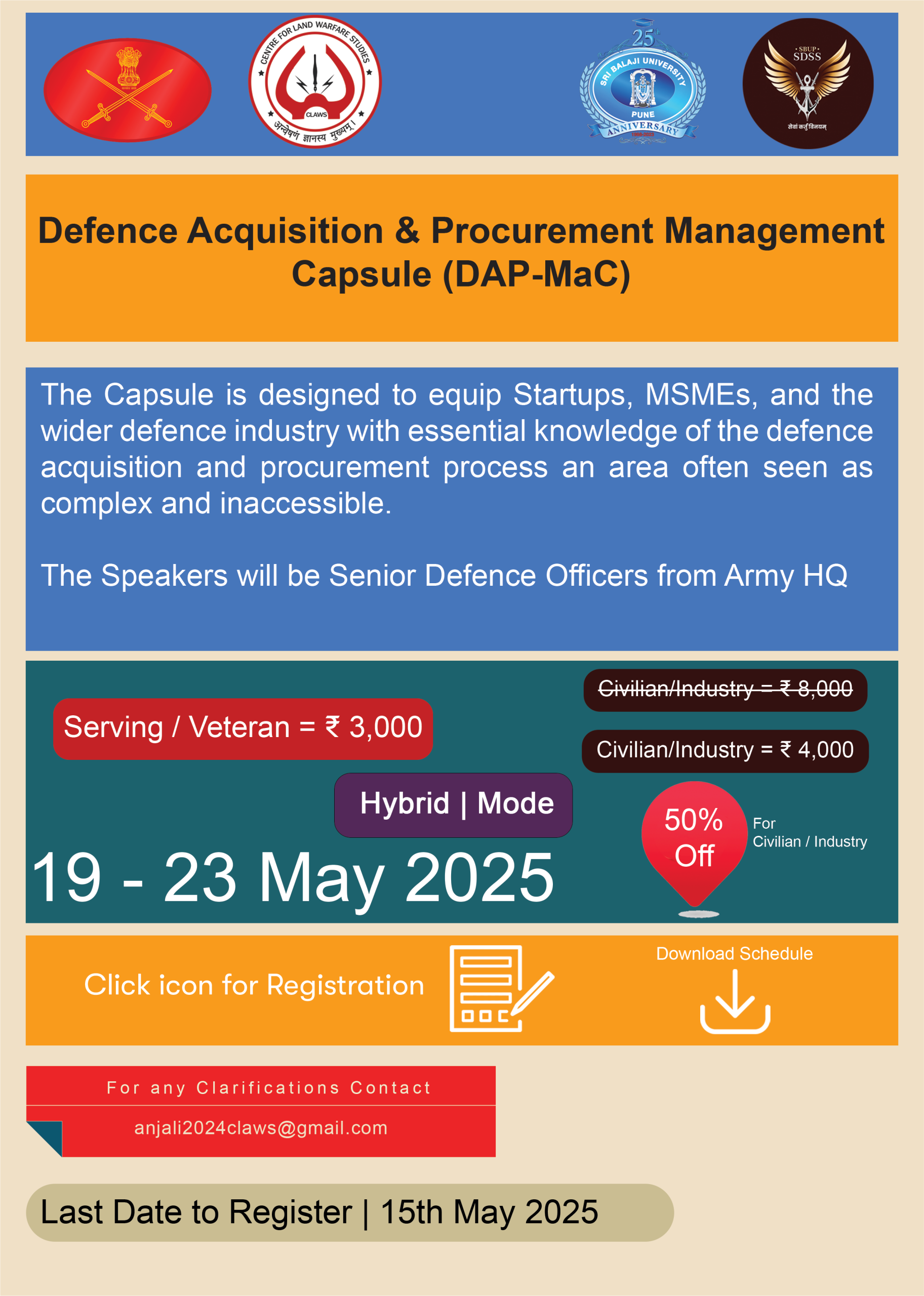 Defence Acquisition & Procurement Management Capsule (DAP-MaC) – CLAWS